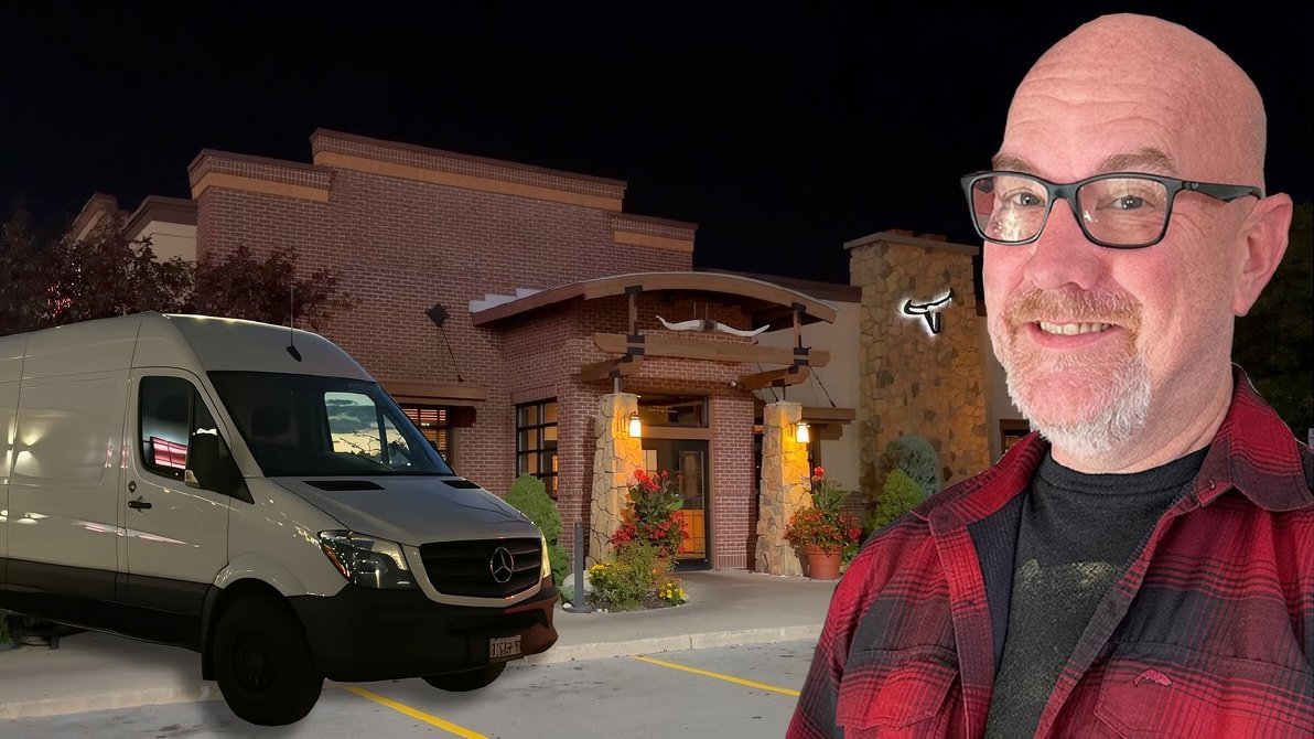 Stealth camping at Longhorn Steakhouse