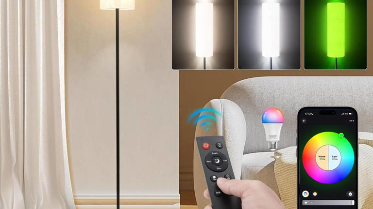 Walmart is selling a 'sleek' and colorful smart floor lamp for only $30 ...