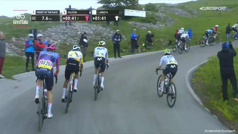 Arensman and Bernal concede significant time to GC rivals on Blockhaus