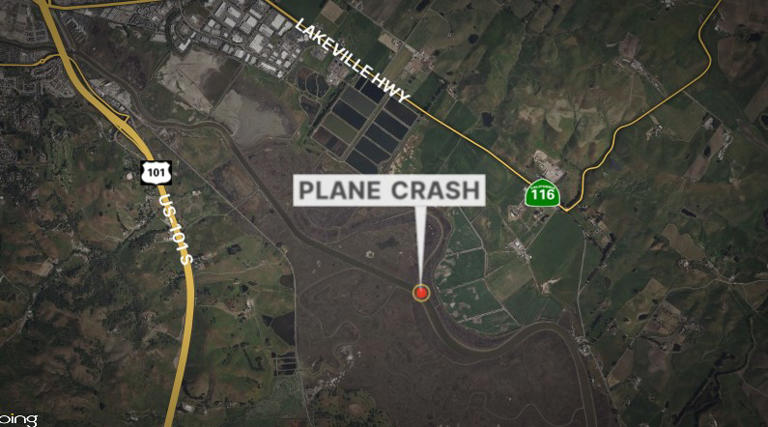 Pilot rescued after small plane crashes in Petaluma River