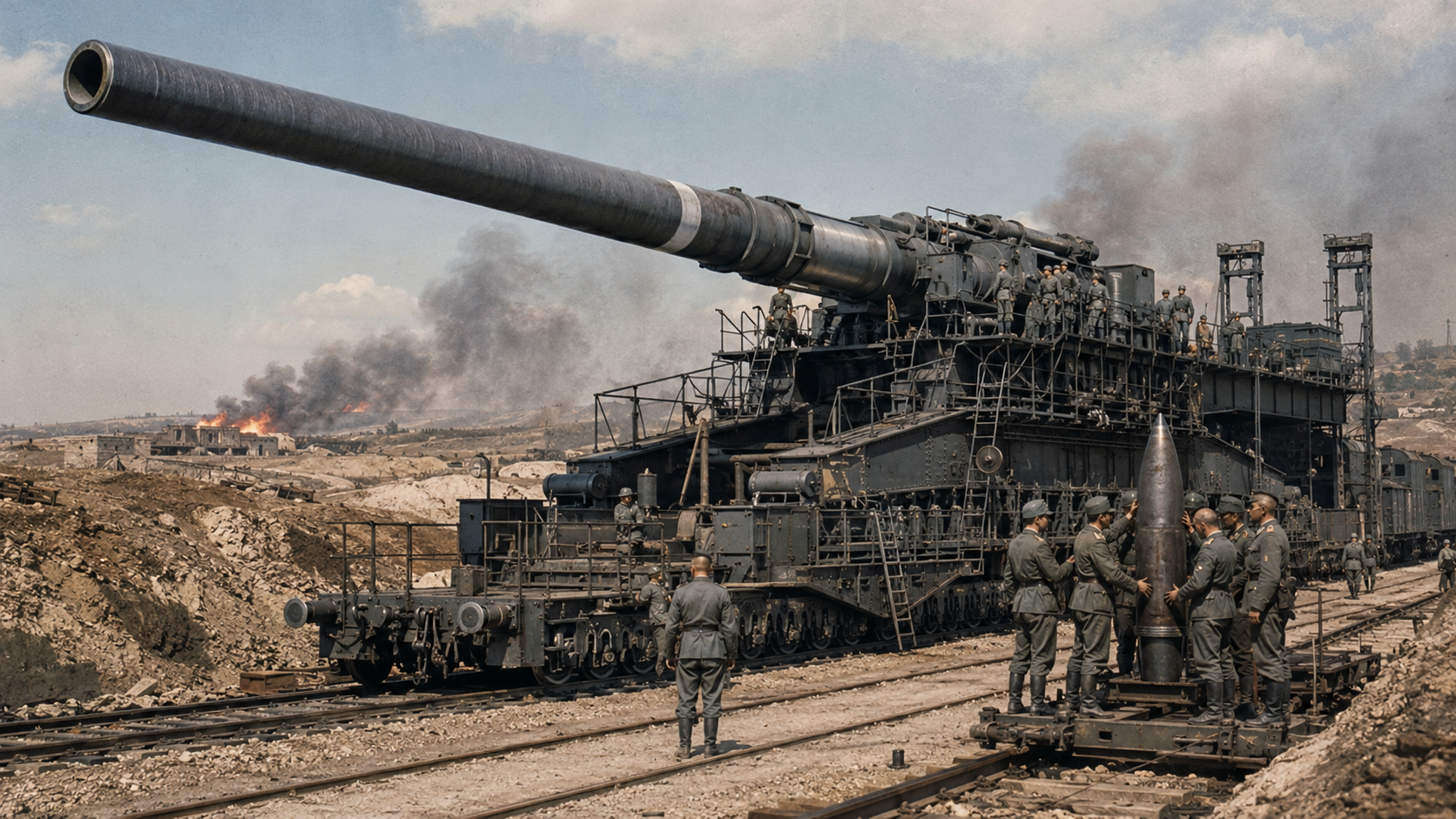 Heavy Gustav - Hitler’s monster cannon that needed 4,000 men to use