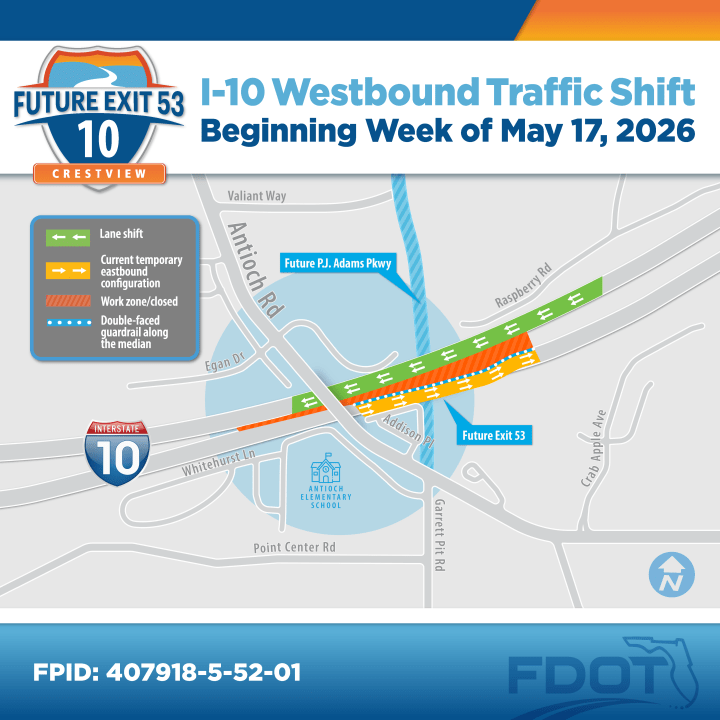 Crestview drivers: Plan for this new traffic pattern