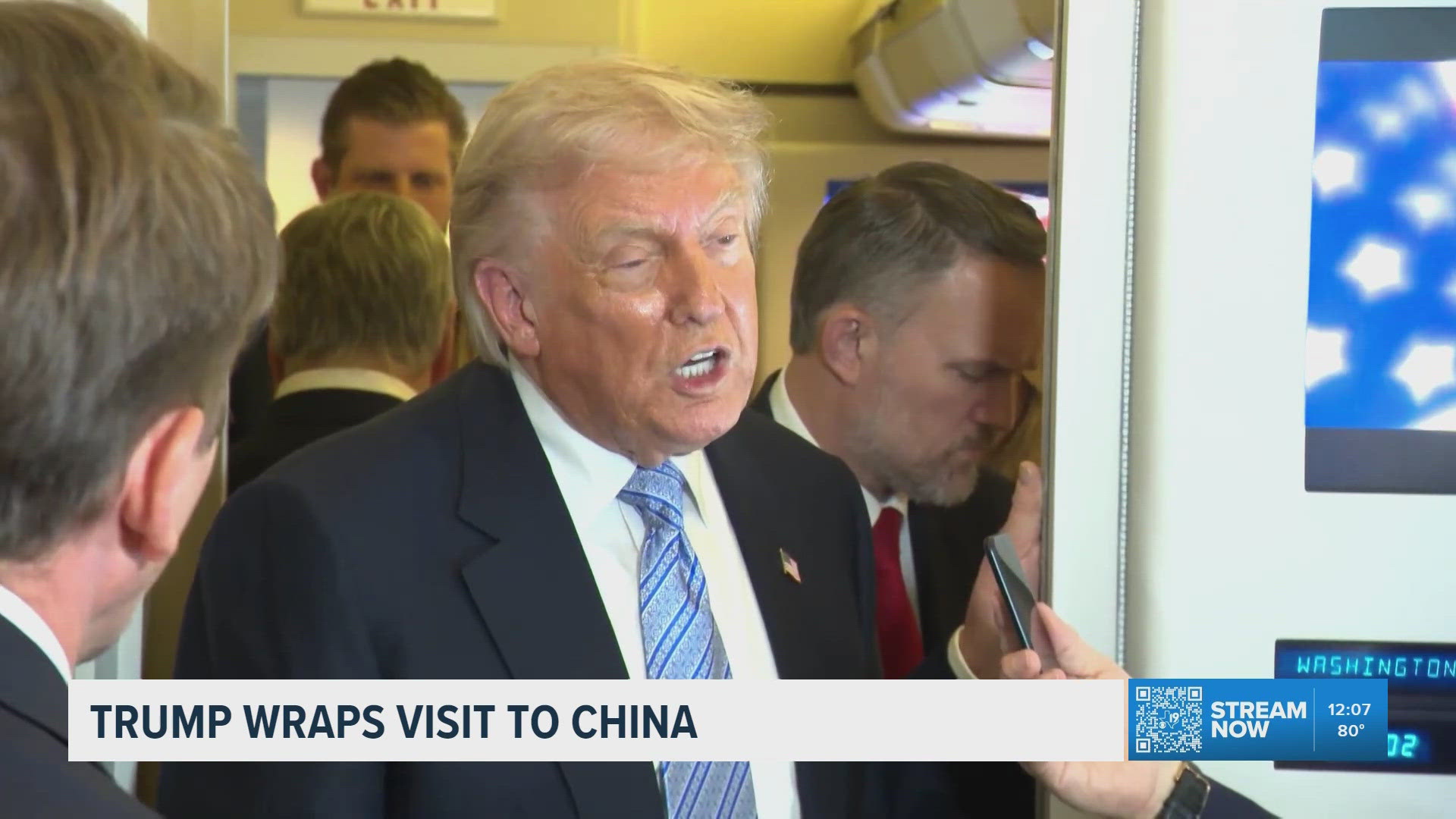 Trump returns from China summit amid Taiwan tensions