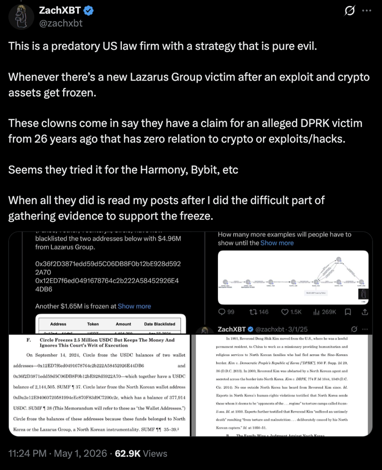 US law firm files motion requesting redistribution of $344M USDT linked ...