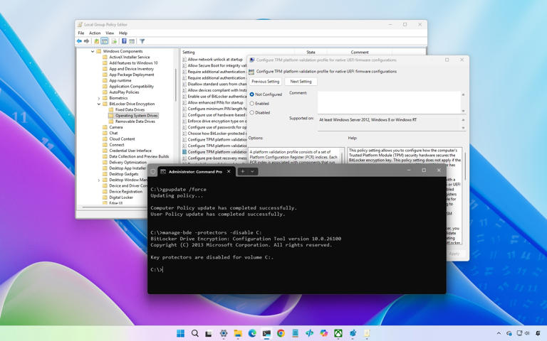 Windows 11 receives BitLocker fix while Windows 10 users await update