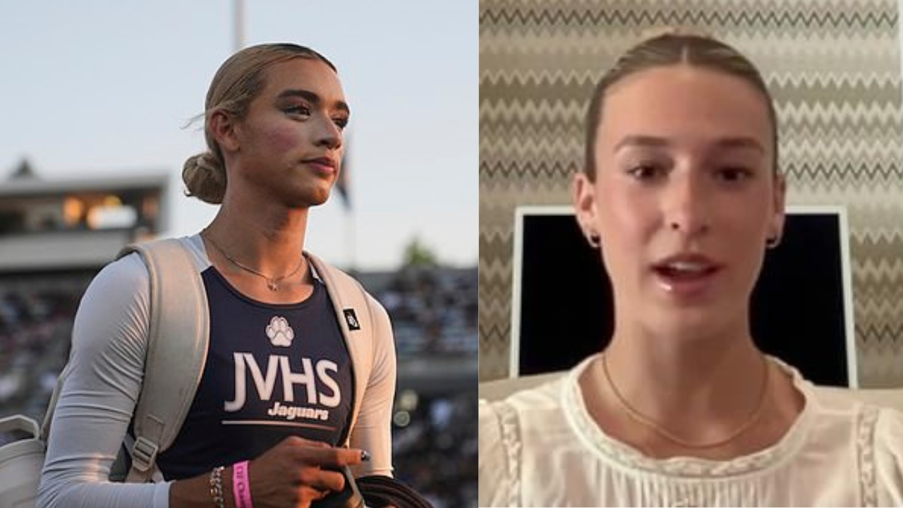California track star Reese Hogan hints at fresh protest before tense ...
