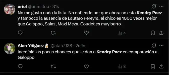 Kendry Páez quedó otra vez fuera de River Plate y así reaccionaron los ...