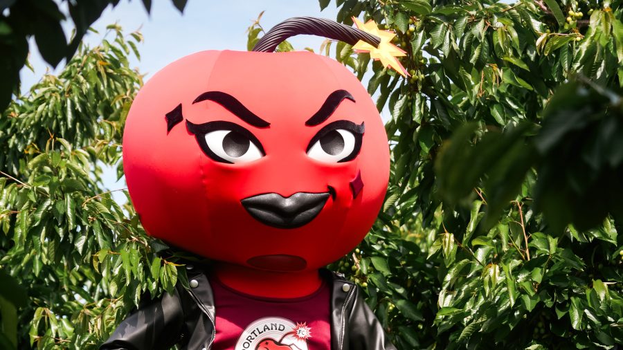 Portland Cherry Bombs FC unveil 'chaotic' new mascot Mary T Cherry