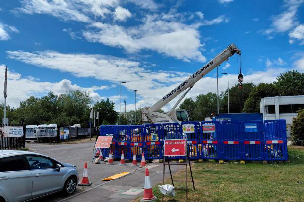 Sinkholes blamed by Thames Water for long-running road closure in Reading