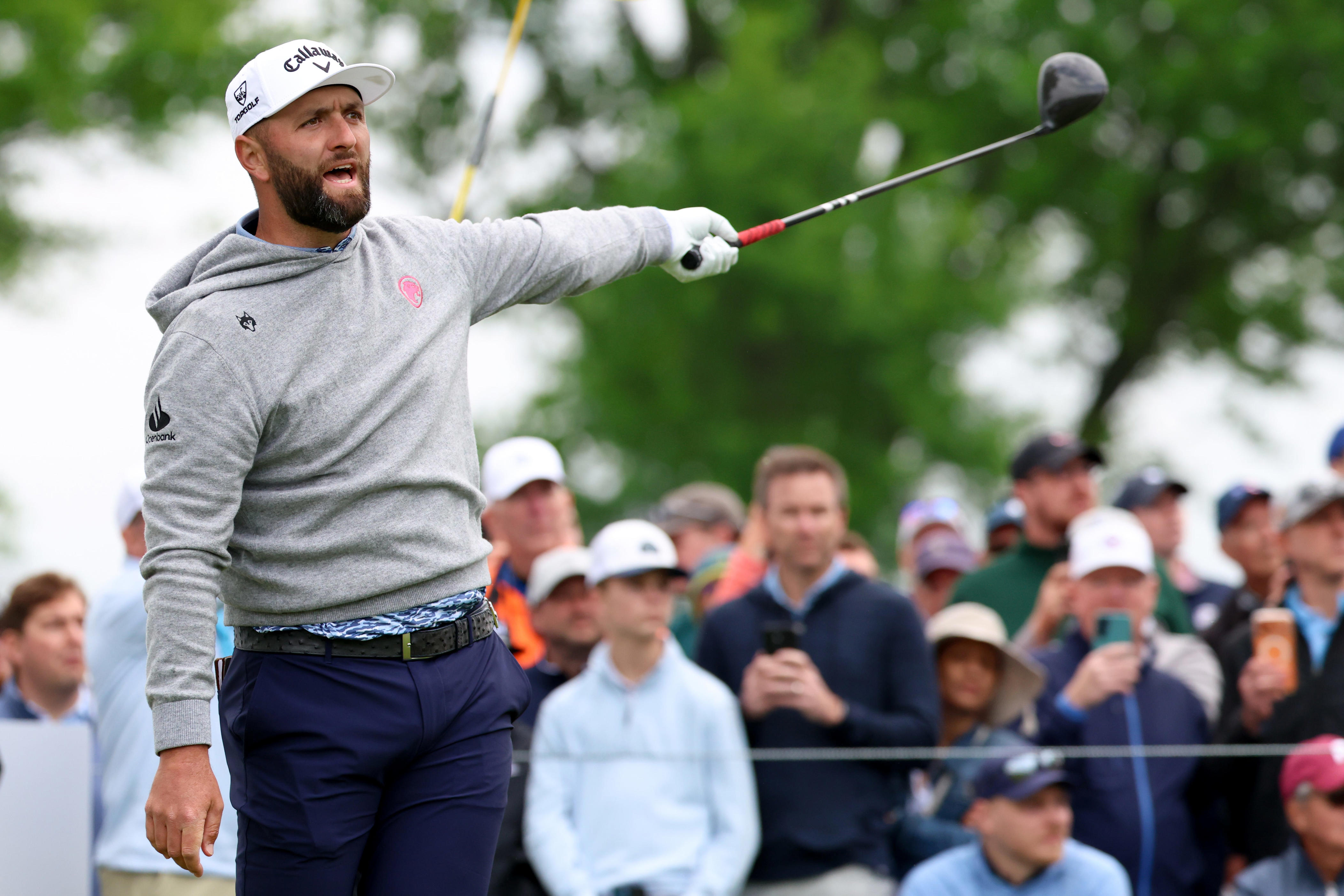 Jon Rahm apologizes for angrily hitting PGA volunteer with divot ...
