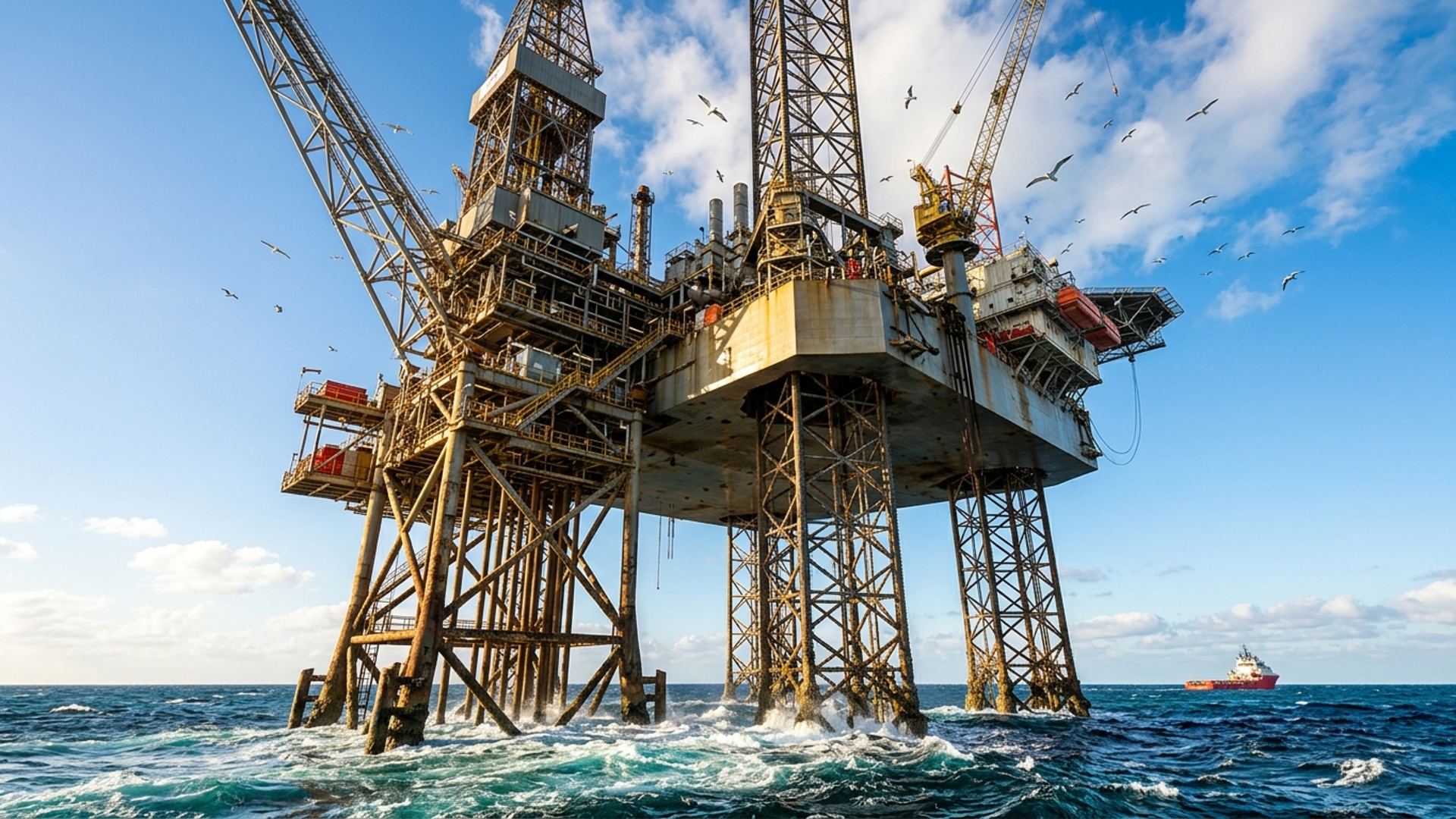 The hidden scale of oil rigs, from fixed steel jackets to floating ...