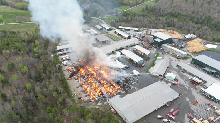 Live Coverage Emergency Crews Respond To Explosion At Searsmont Lumber