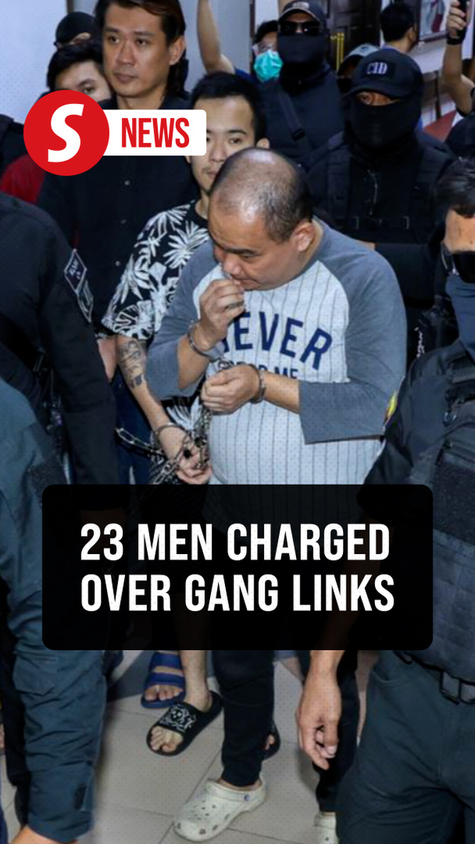 Gang members charged in Kuching under heavy guard