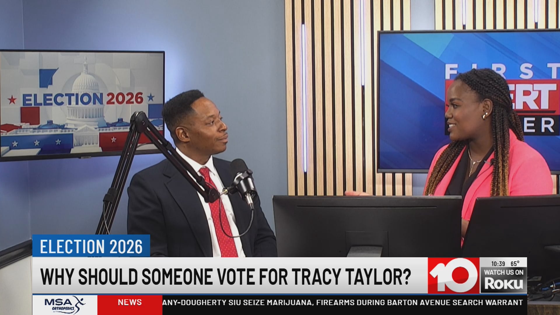 Tracy Taylor says he can 'walk on both sides of the aisle' for District 12