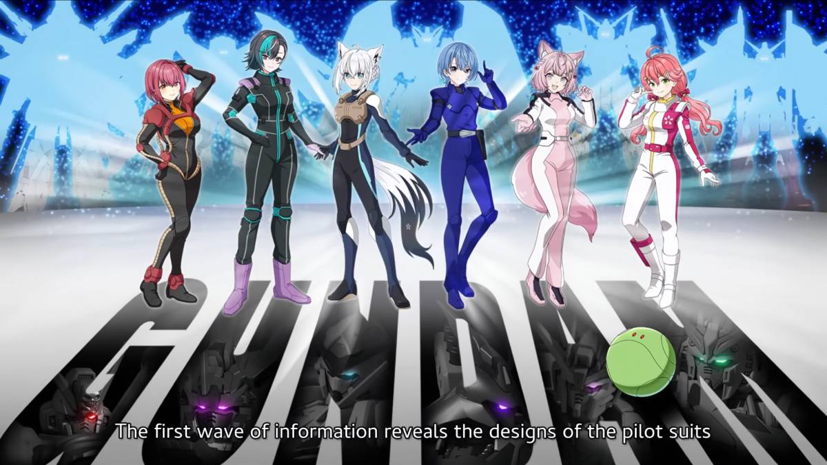 New Gundam x Hololive VTubers, designs, and details shared