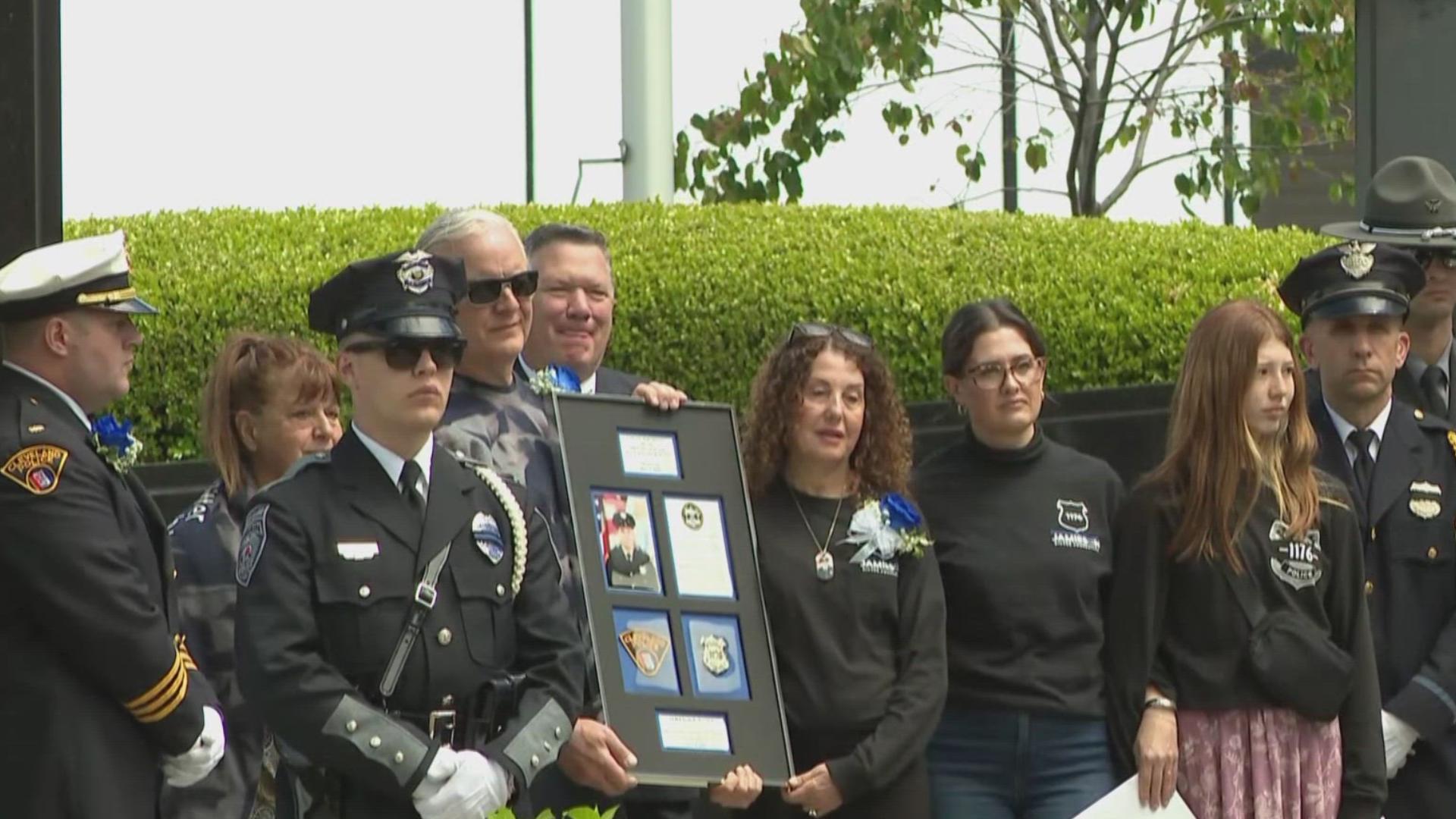 Fallen officers Phillip Wagner, Jamieson Ritter, Jacob Derbin ...