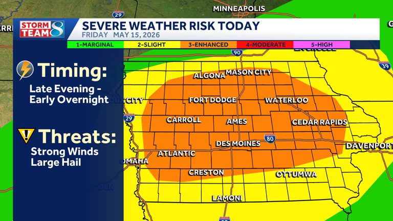 Iowa weather: Severe thunderstorms roll through Iowa