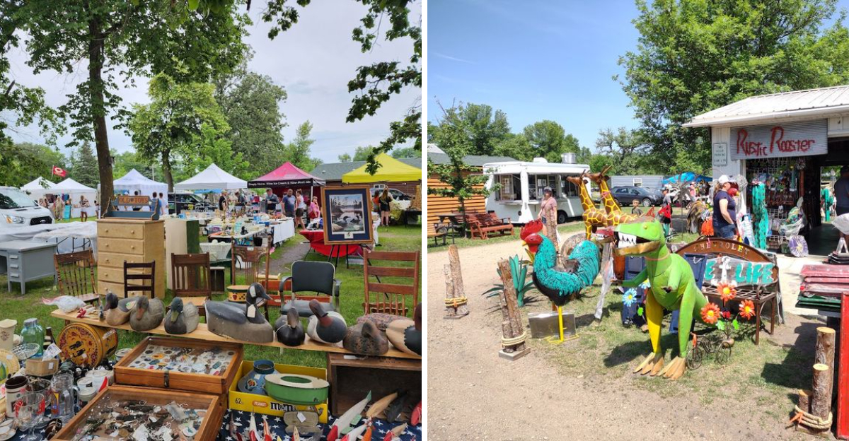 The small Minnesota town that turns into a massive flea market every Sunday