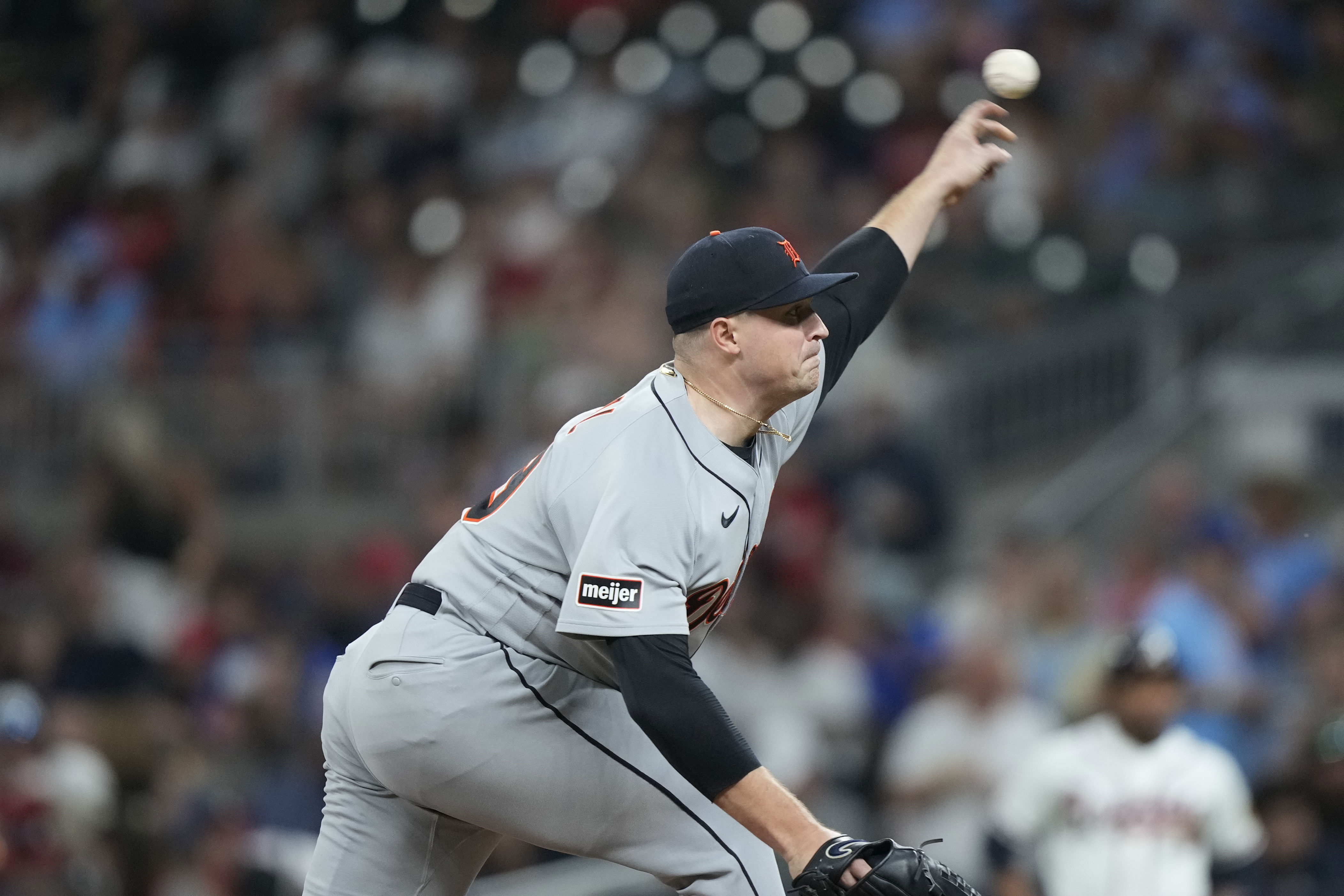 Detroit Tigers ace Tarik Skubal playing catch a week after elbow surgery