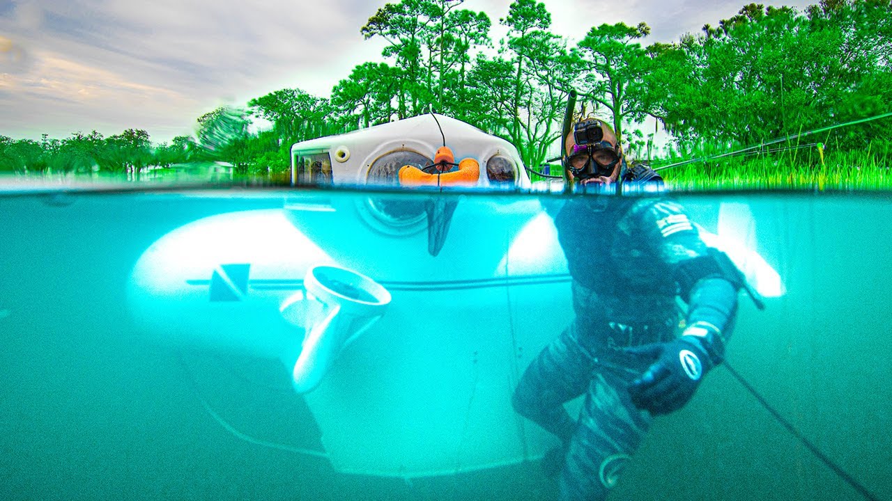 I found hidden treasures underwater!