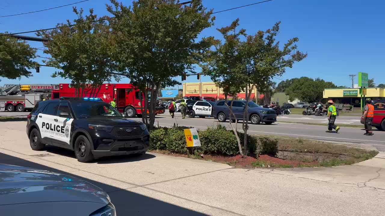 2 hurt in Surfside Beach motorcycle crash, fire chief says