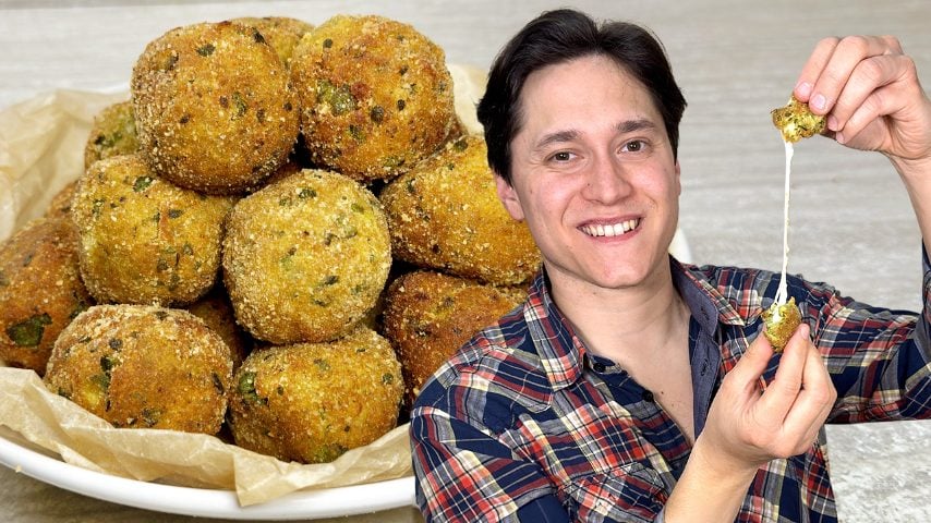 Polpette di zucchine croccanti e filanti, una vera delizia