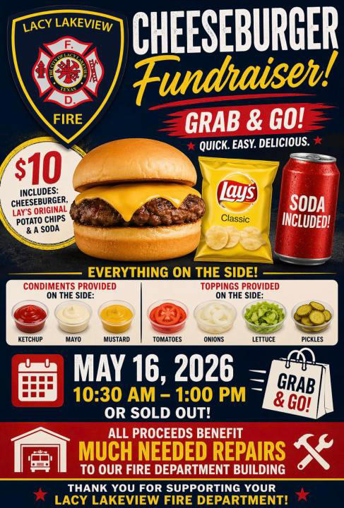 Grab & go burgers for a cause in Lacy-Lakeview