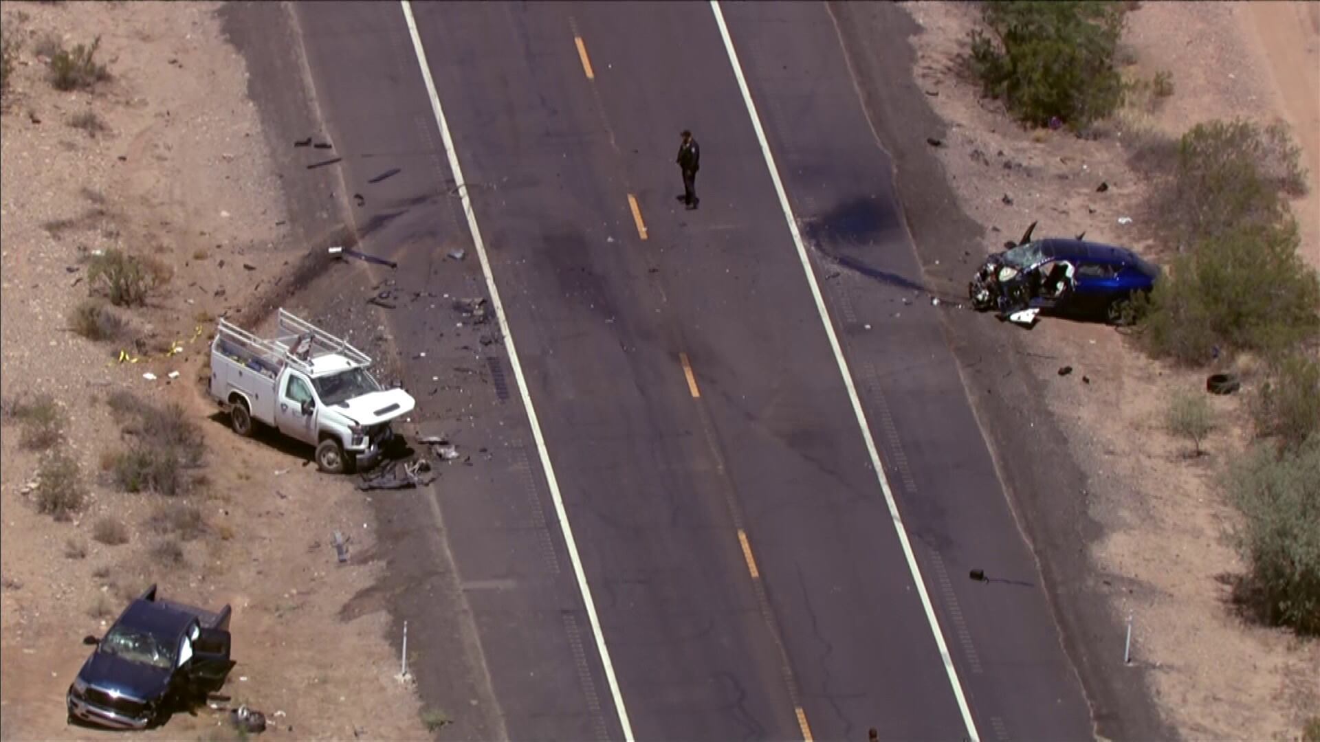 Man dies, 2 others seriously hurt after multi-car crash near Lake Pleasant
