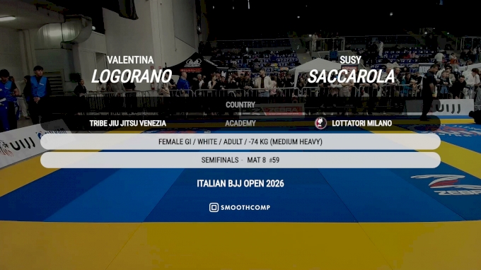Susy Saccarola vs Valentina Logorano 2026 UIJJ Italian BJJ Open