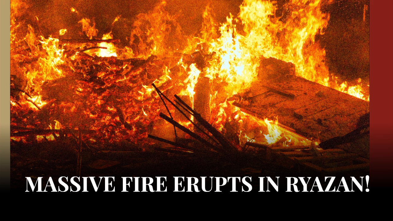 Ukrainian drone attack sparks fire at major oil refinery in Russia's Ryazan