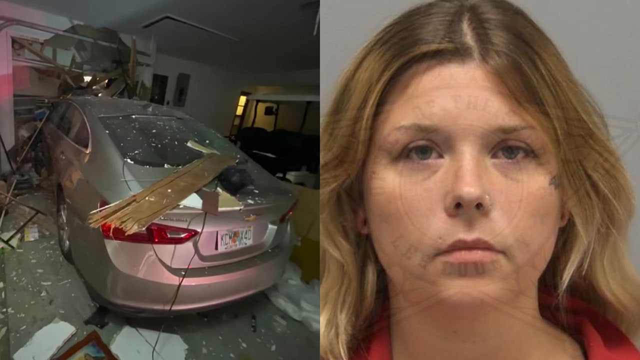 Video: Florida woman suspected of drunk driving, falls asleep, slams ...