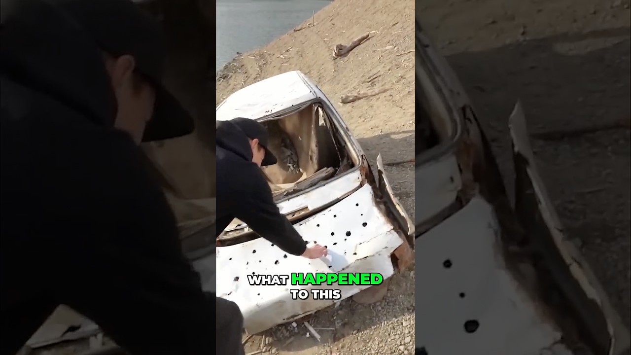 Lost car revealed by record low lake levels in Japan!