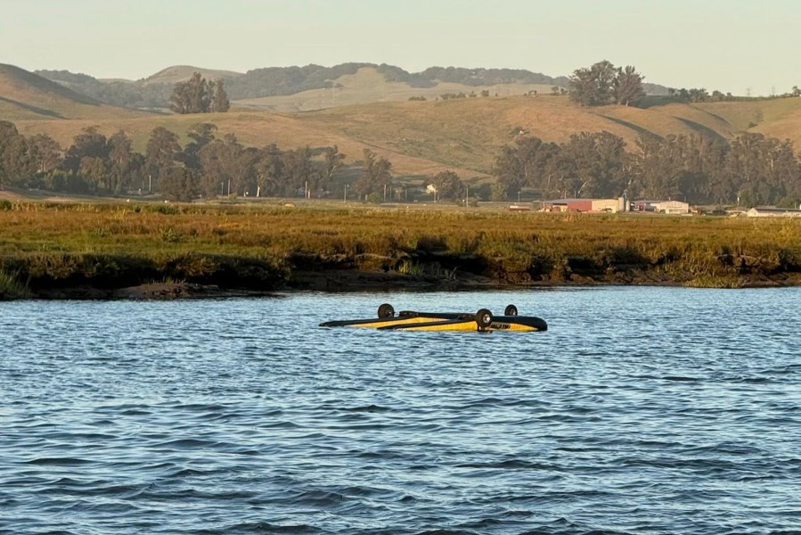 Pilot rescued after small plane crashes in Petaluma River