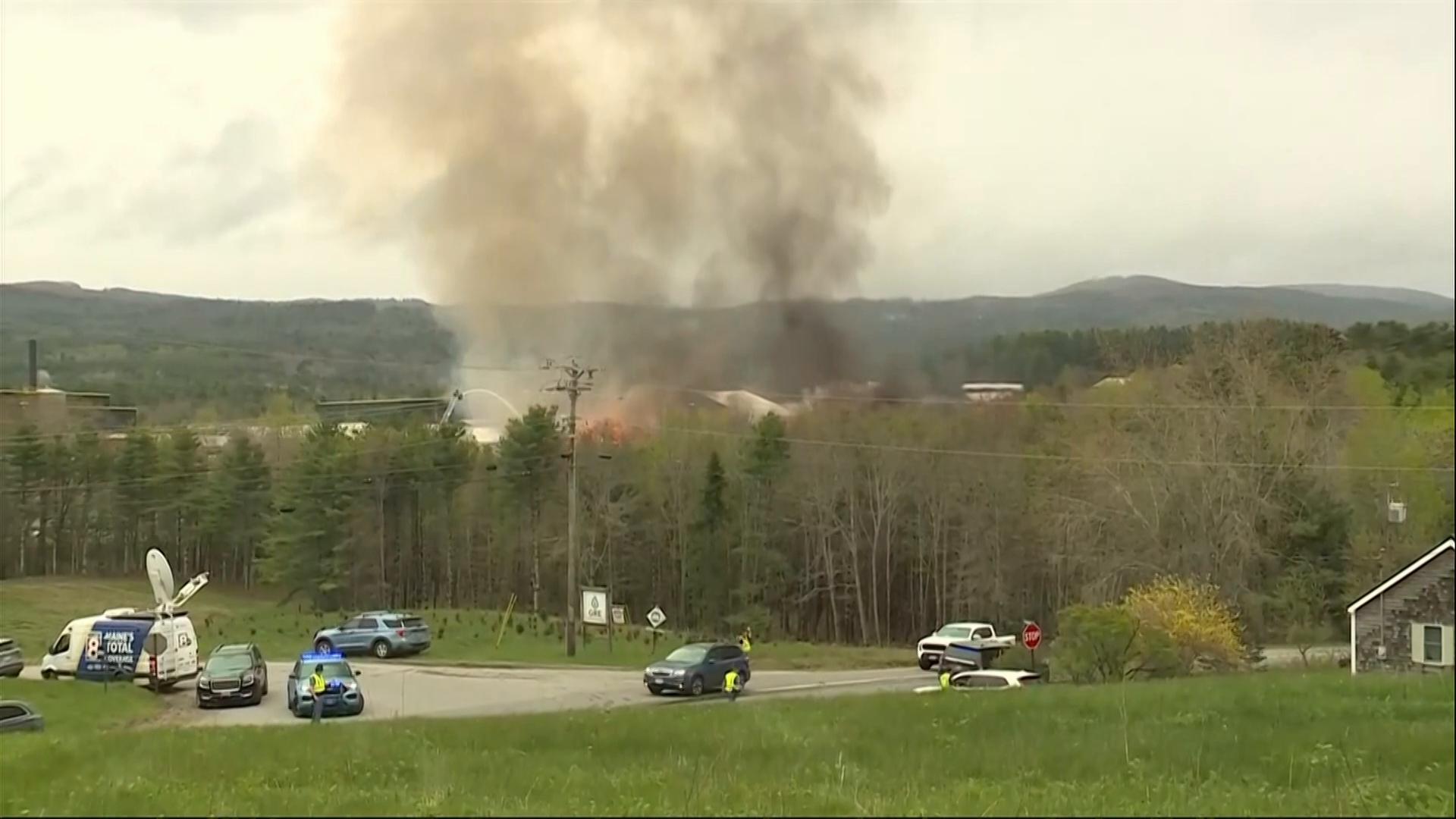 Maine Lumber Mill Explosion Injures At Least 11 As Firefighters Respond