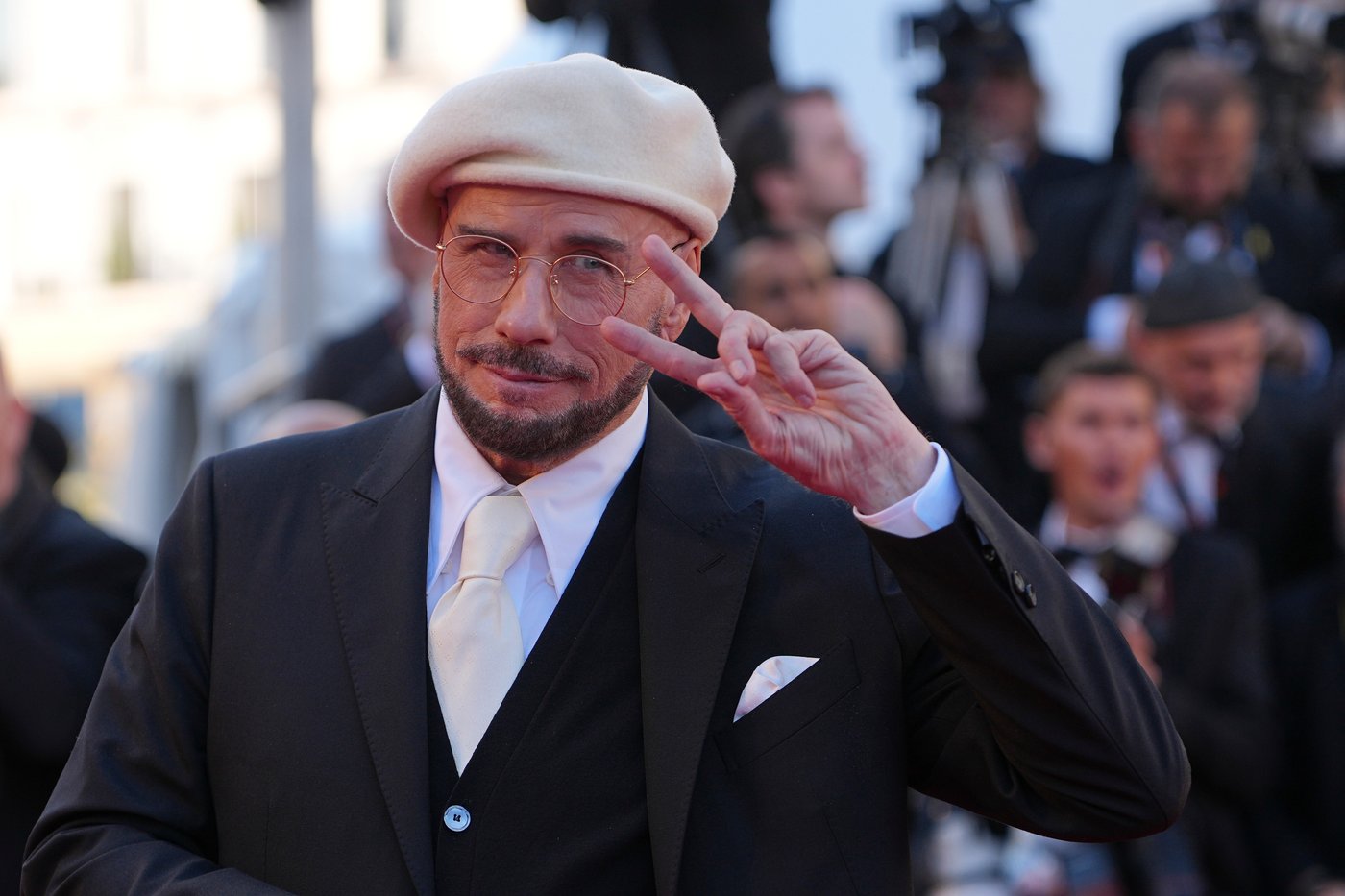 John Travolta surprised with honorary Palme d'Or at Cannes Film Festival