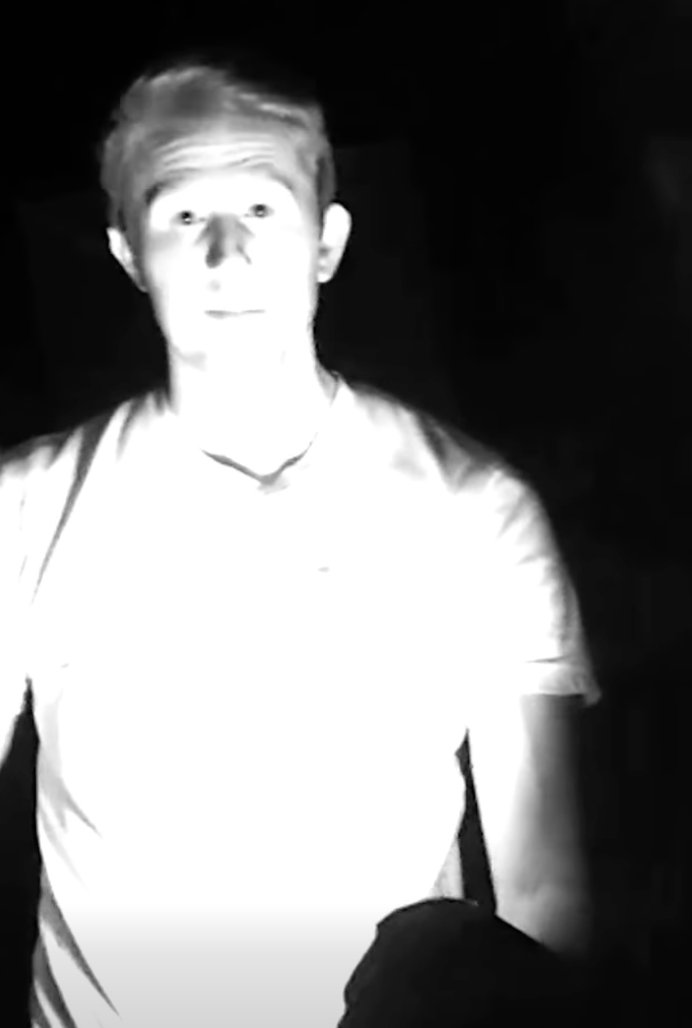 Shining IR light through myself