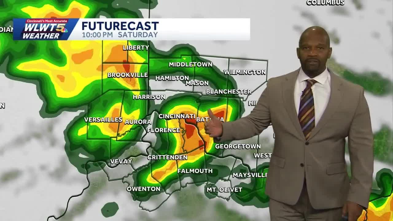 Cincinnati braces for Saturday downpours and storms