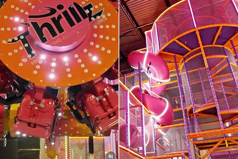 A thrilling new indoor theme park with full-size carnival rides and a ...