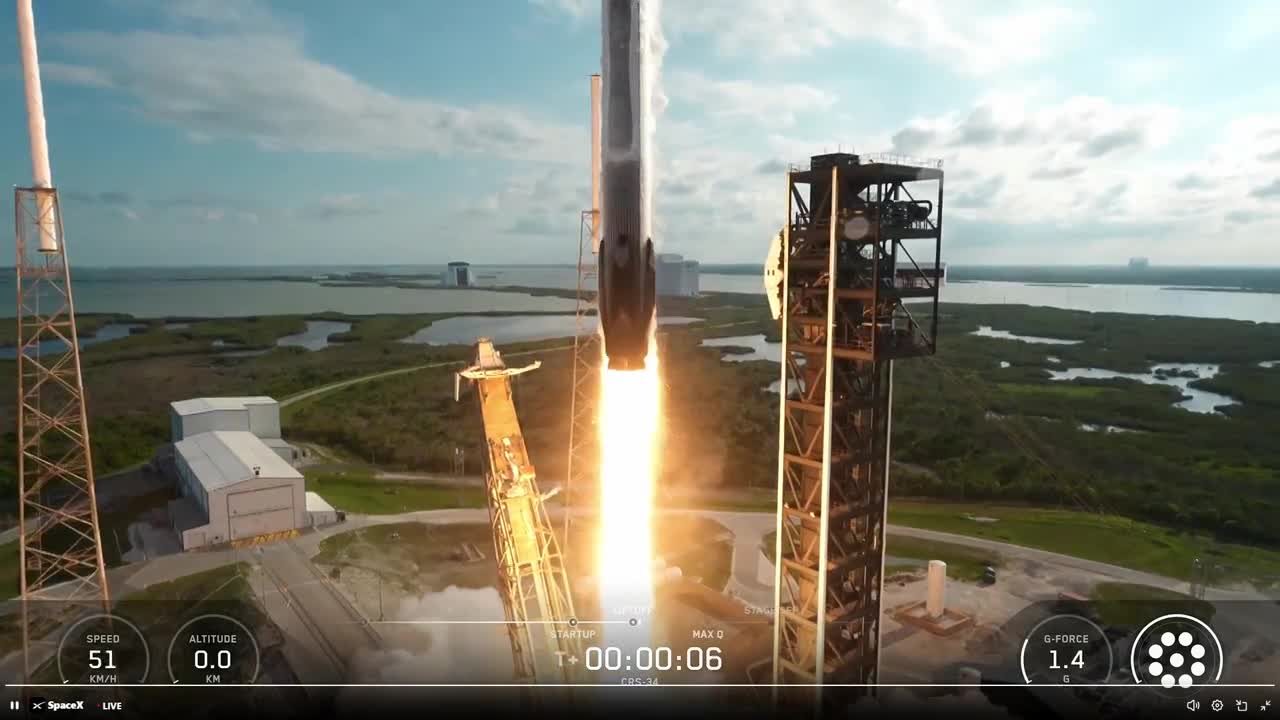 SpaceX launches space station resupply mission from Florida's Space Coast