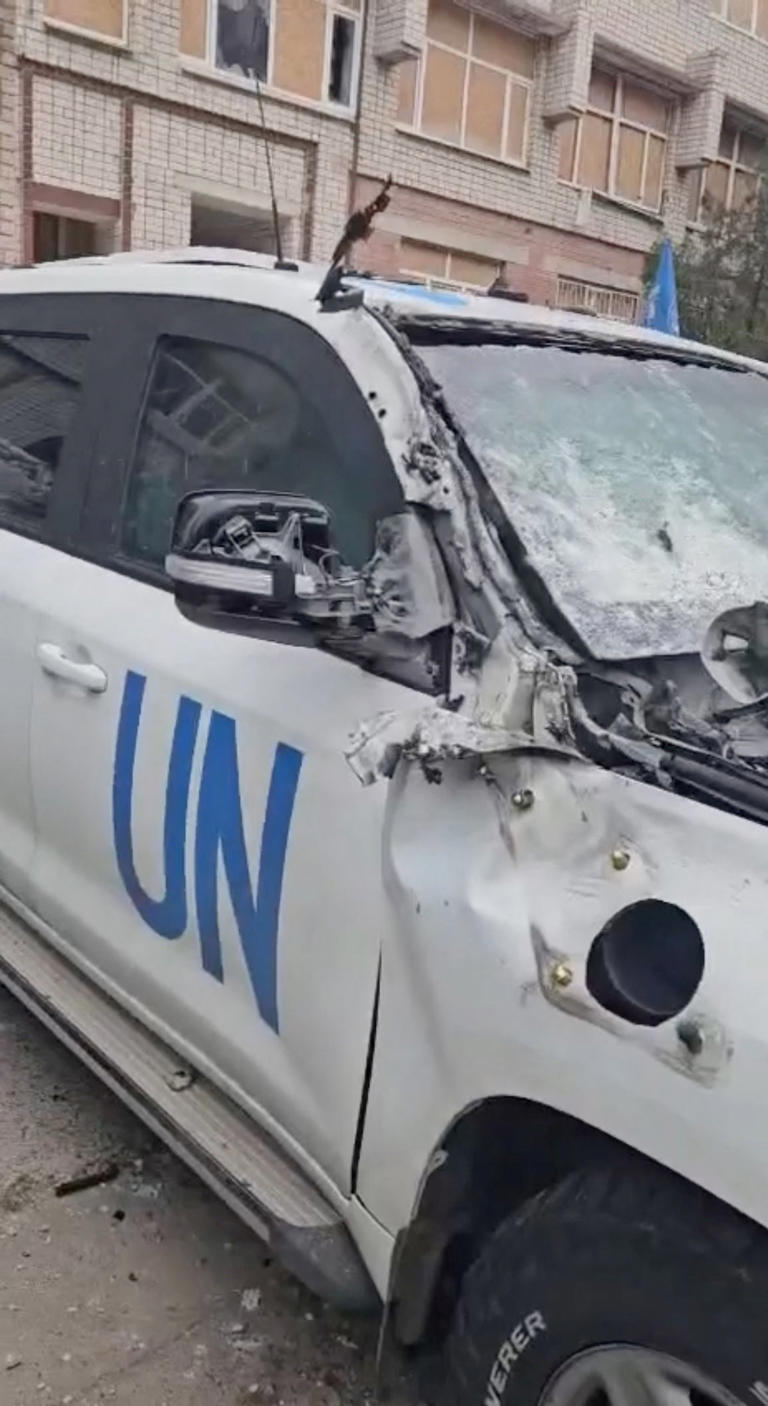 UD om angrepet mot FN-bil i Ukraina: – Helt uakseptabelt