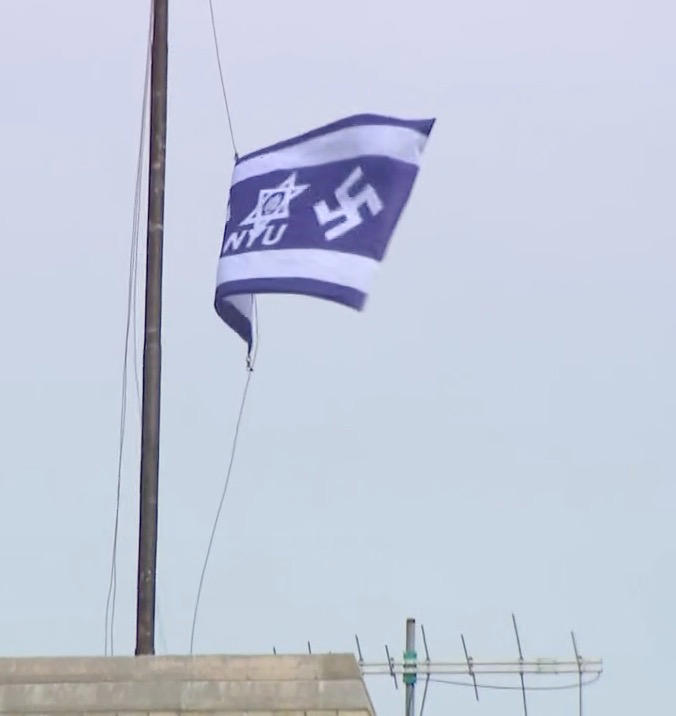 Jewish donors behind NYU building targeted with swastika flag ...