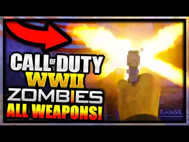 Call of Duty WW2 zombies all confirmed weapons so far + gameplay (Call ...