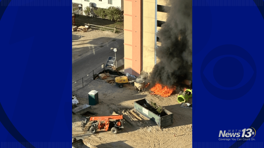 Photos: Fire breaks out at North Myrtle Beach resort building