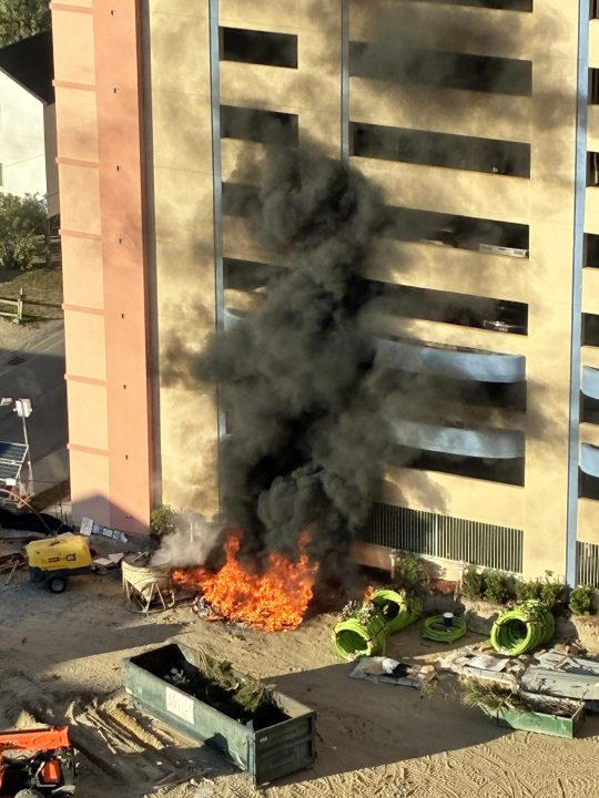 Photos: Fire breaks out at North Myrtle Beach resort building