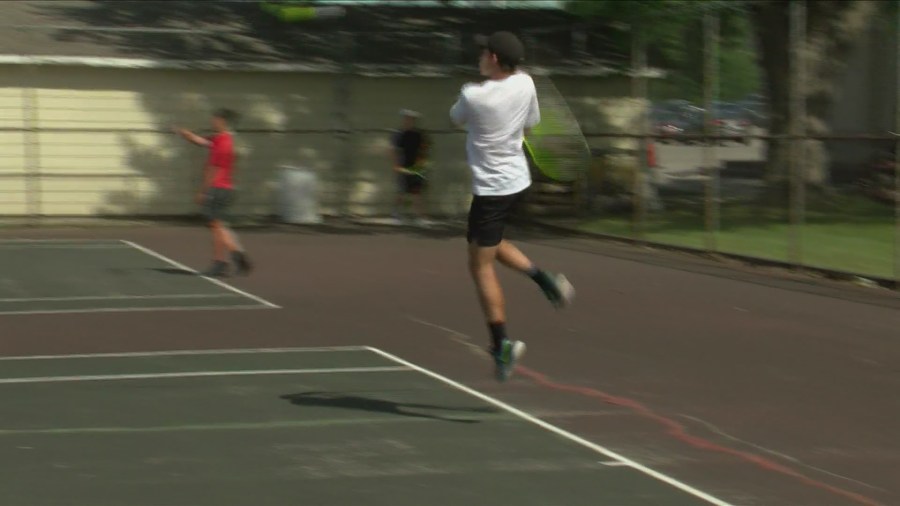 Assumption Tennis sensation Connor Feehan