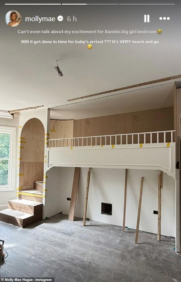 Molly-Mae Hague admits it's a last minute dash to get the nursery ready ...