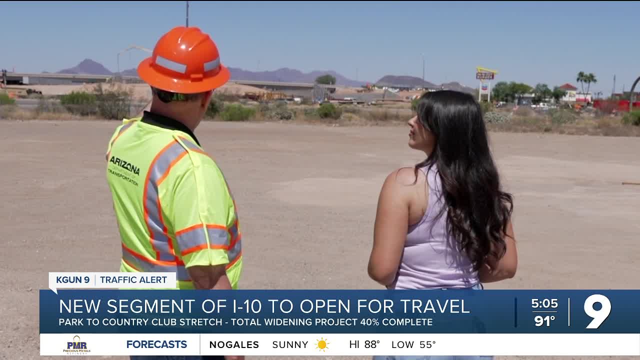 ADOT moves I-10 traffic onto new pavement southeast of downtown