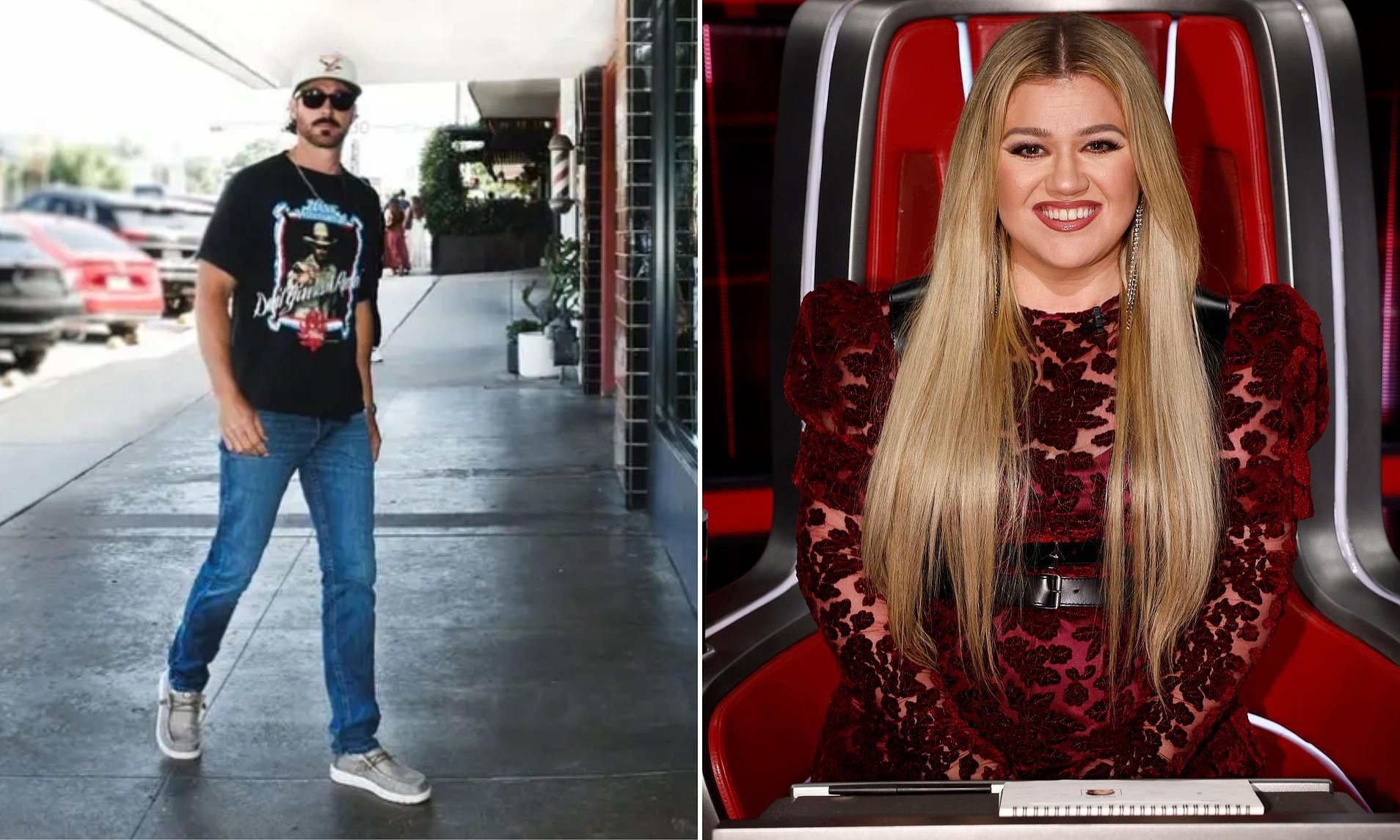 Riley Green makes a rare sighting in Texas after being hired on The Voice