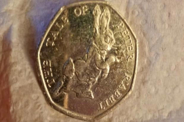 Peter Rabbit 50p coin goes on eBay for more than £2,000