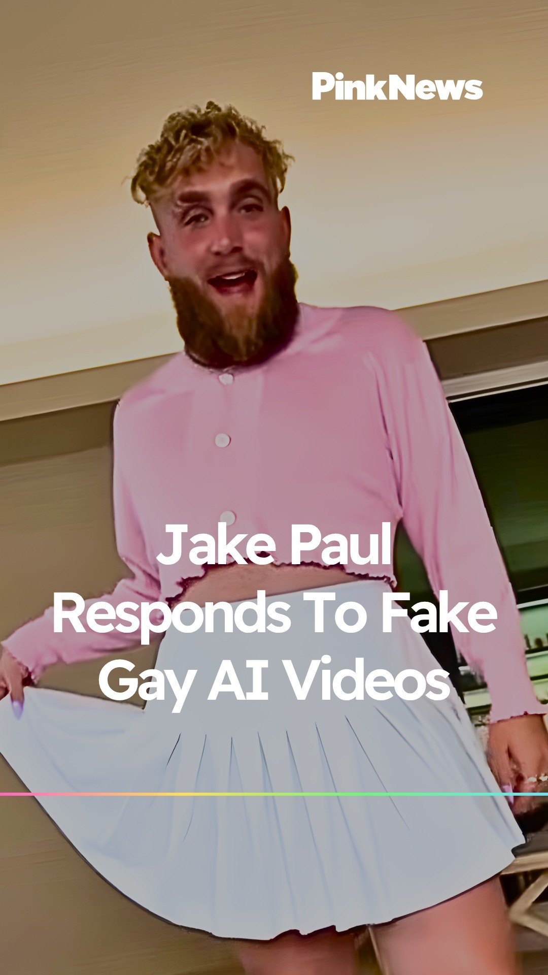 Jake Paul addresses viral AI videos claiming he's LGBTQ+